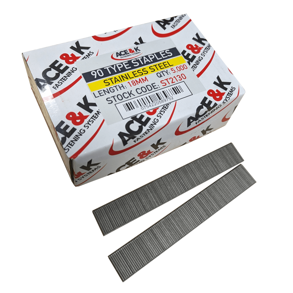 90 Type Staples Stainless Steel - Alpha Pneumatic Supplies